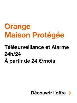 Vidéoprotection : caméra extérieure et système d'alarme - Orange
